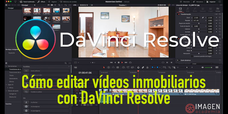 MASTERCLASS - Editor de vídeo DaVinci Resolve Básico - IMAGEN Academia
